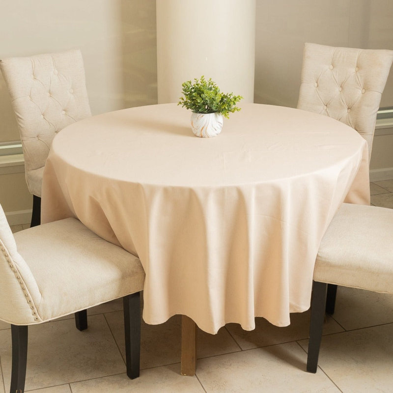 Latitude Run® Lyneisha Round Cotton Tablecloth | Wayfair